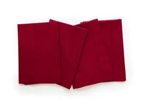 SOLINO HOME Dinner Napkinscotton Hemstitch - Red