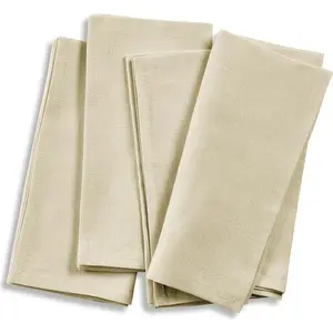 SOLINO HOME Linen Dinner Napkinsfete - Birch