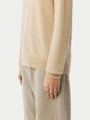 Gobi Cashmere Cashmere V-neck Sweater - Beige