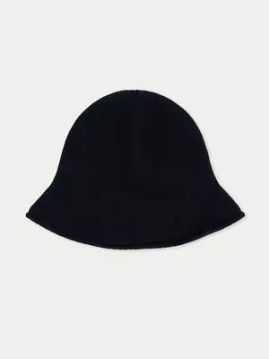 Gobi Cashmere Bucket Hat - Black