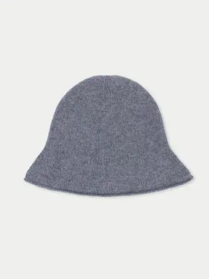 Gobi Cashmere Felted Bucket Hat - Dim Gray