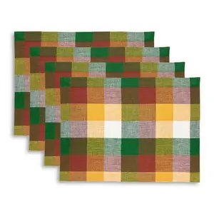 SOLINO HOME Linen Placematsbuffalo Check - Fall Check
