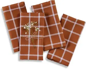 Solino Home Linen Dinner Napkins Set Of 4 - Cinnamon