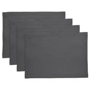 SOLINO HOME Linen Placematsdiana Charcoal