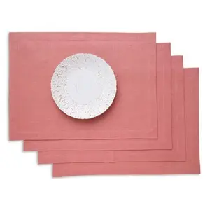 SOLINO HOME Linen Placematsdiana Dusty Rose