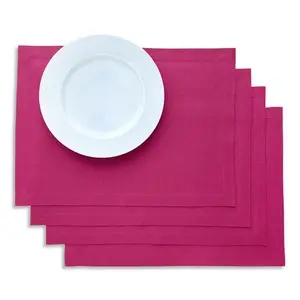 SOLINO HOME Linen Placematsdiana Festive Fuchsia
