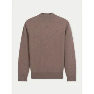 Gobi Cashmere Mock Neck Sweater - Taupe