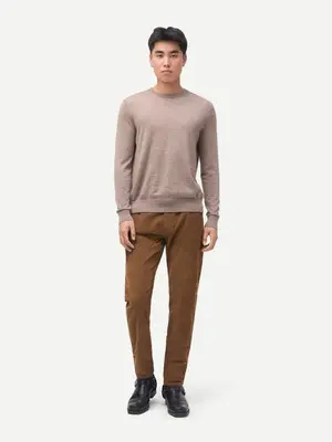 Gobi Cashmere Cashmere Silk C-neck Sweater - Timber Wolf