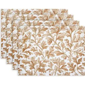 SOLINO HOME Linen Placematsfallen Leaves - Autumn