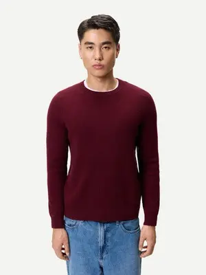 Gobi Cashmere Ribbed Cashmere Sweater - Zinfandel