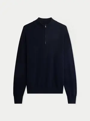 Gobi Cashmere Half-zip Cashmere Sweater - Navy Blazer