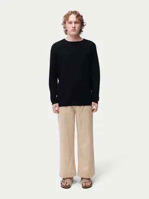 Gobi Cashmere Textured-knit Silk Cashmere Sweater