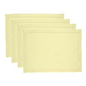 SOLINO HOME Linen Placematsmilan Butter Yellow