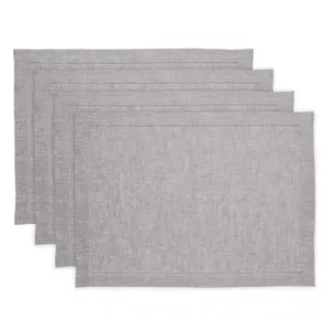 SOLINO HOME Linen Placematsmilan Oyster Grey