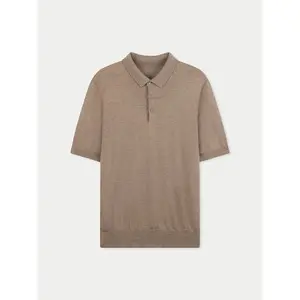Gobi Cashmere Classic Polo Shirt With Short Sleeve