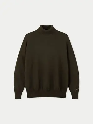 Gobi Cashmere Turtleneck Sweater - Capulet Olive