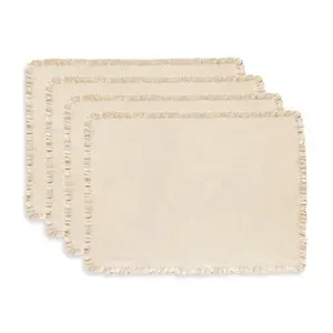 SOLINO HOME Linen Placematsjuliette Ruffle - Natural