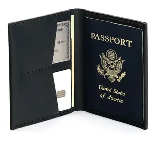 EZRA ARTHUR Passport Wallet - Whiskey