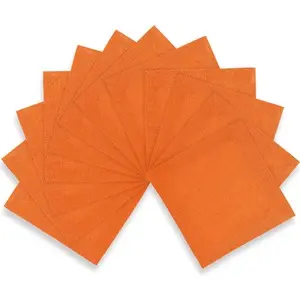 Solino Home Linen Cocktail Napkins Set Of 12 Pumpkin