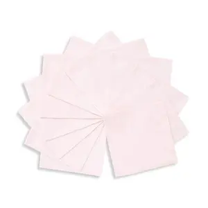 SOLINO HOME Cotton Linen Plain Cocktail Napkinsdru Pink