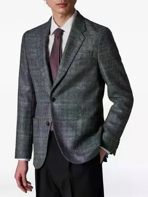 Paul Smith Plaid-pattern Single-breasted Blazer