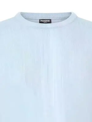 FRANZESE COLLECTION Ribbed Crew-neck Sweater - Blue