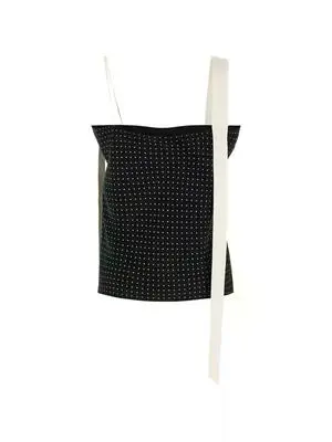 TOM FORD Polka Dot Tuxedo Band Top