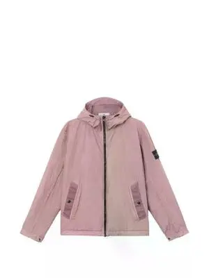 Stone Island Hooded Jacket With Logo Patch