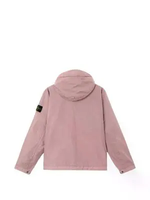 Stone Island Hooded Jacket With Logo Patch