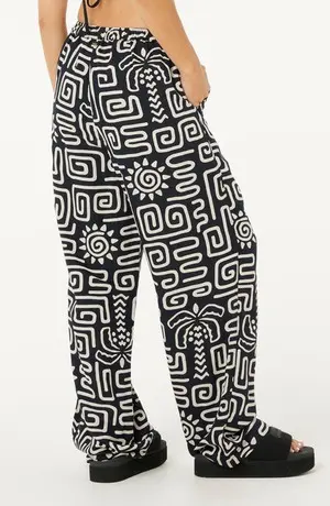 Rip Curl Printed Drawstring Pants