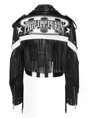 Philipp Plein Moon Leather Jacket
