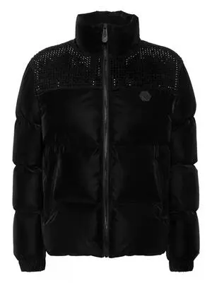 Philipp Plein Rhinestone-embellished Puffer Jacket