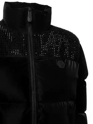 Philipp Plein Rhinestone-embellished Puffer Jacket