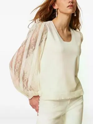 TWINSET Lace Sleeves Blouse