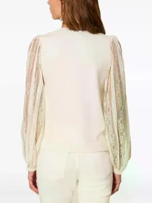 TWINSET Lace Sleeves Blouse
