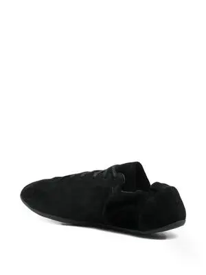 Y3 Leather Lace-up Sneakers - Black