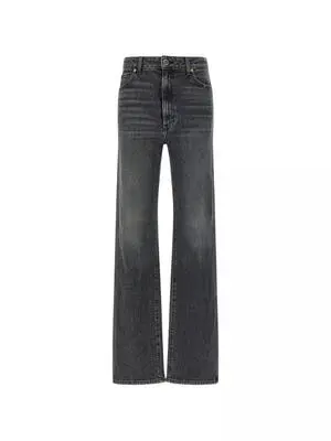 Khaite Stonewashed Straight Jeans