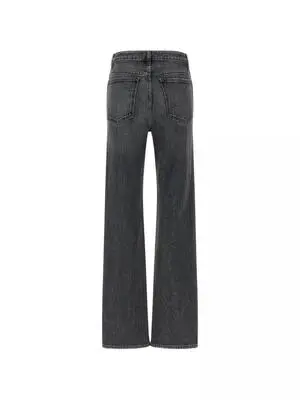 Khaite Stonewashed Straight Jeans