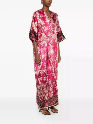 PIERRE-LOUIS MASCIA Floral V-neck Maxi Dress