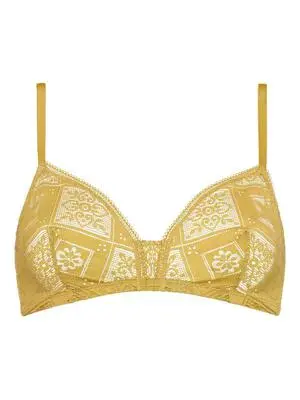 ERES Mosaic Wireless Triangle Bra - Yellow