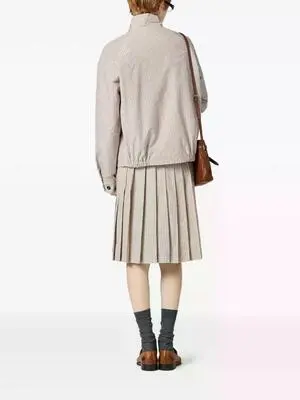 Miu Miu Check-pattern Oversized Jacket