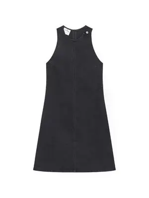 COURREGES Sleeveless Denim Dress - Black