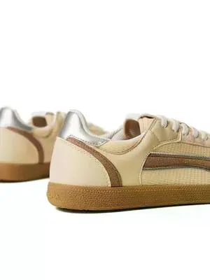 TWINSET X Fessura Lace-up Sneakers With Contrasting Inserts