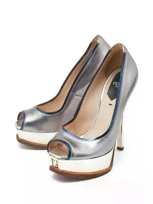 Fendi Heeled Peep-toe Pumps