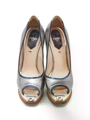 Fendi Heeled Peep-toe Pumps