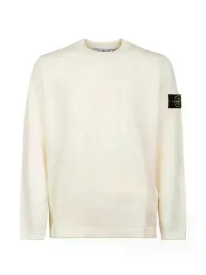 Stone Island Logo-patch Waffle Knit Sweater