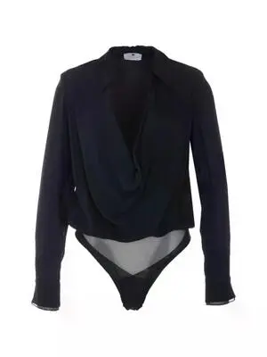 Elisabetta Franchi Bodysuit In Viscose Georgette