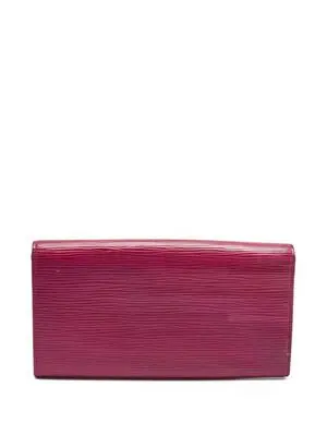 LOUIS VUITTON Sarah Leather Wallet - Pink