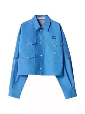 Miu Miu Logo-embroidered Shirt