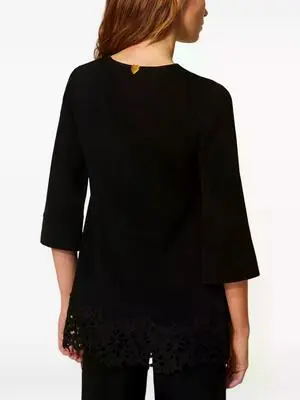 TWINSET Lace-hem Tunic - Black